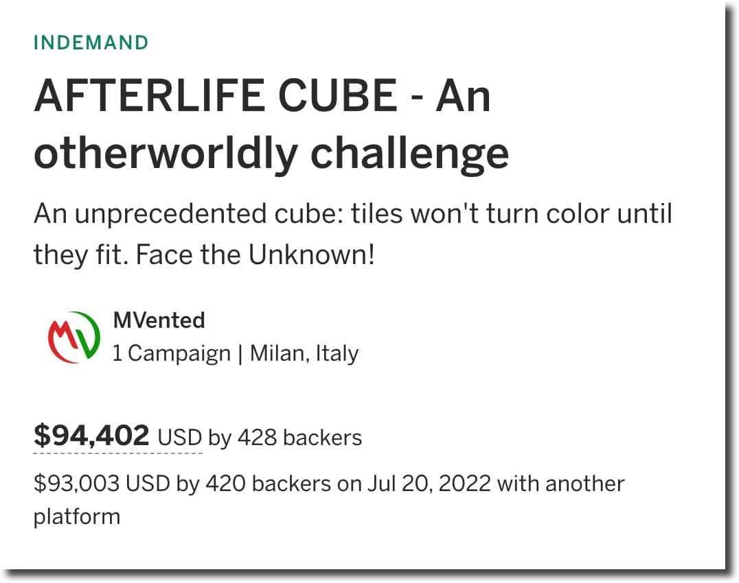 AFTERLIFE CUBE: The Cooler Alternative to the Rubik's Cube - Mancarry